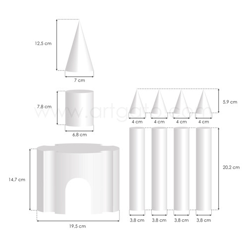 decor polystyrene chateau kit - Artgato