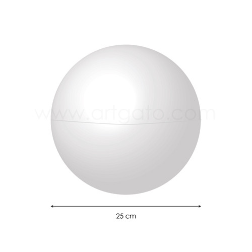 sphère en polystyrène diamètre 25 cm - Artgato