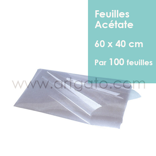 100 Acetate (rhodoid) Sheets for Chocolate | 60 x 40 cm - PVC 150 ...