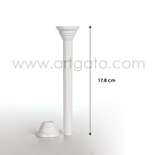 4 Spiked Pillars w/Ring - Height 17,8 cm - Artgato