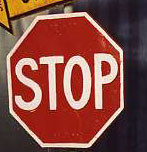 I - Stop Sign, 45 x 45 cm - Artgato